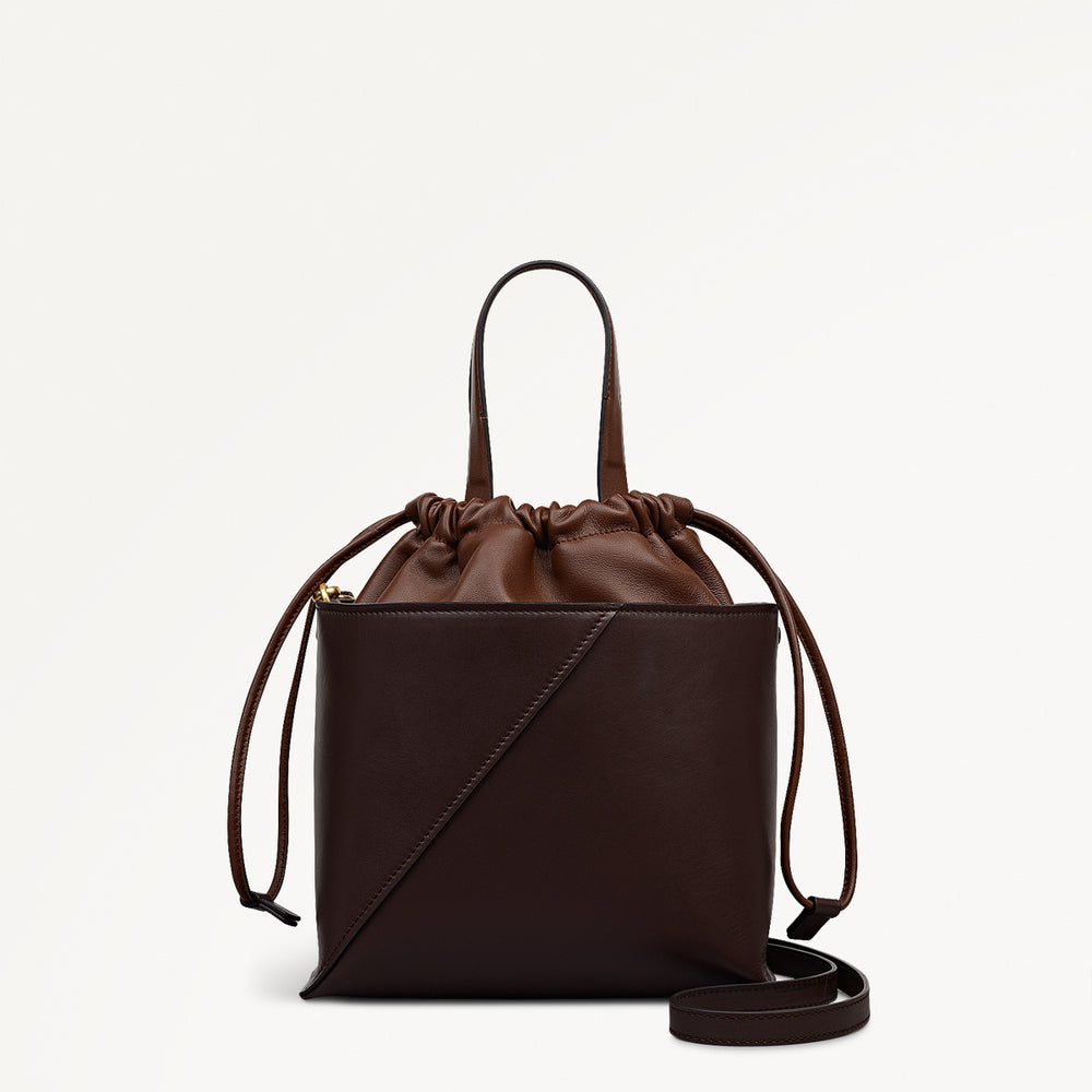 Dark Oak Small Drawstring Cross Body Bag | The Portobello AW25 | Radley ...