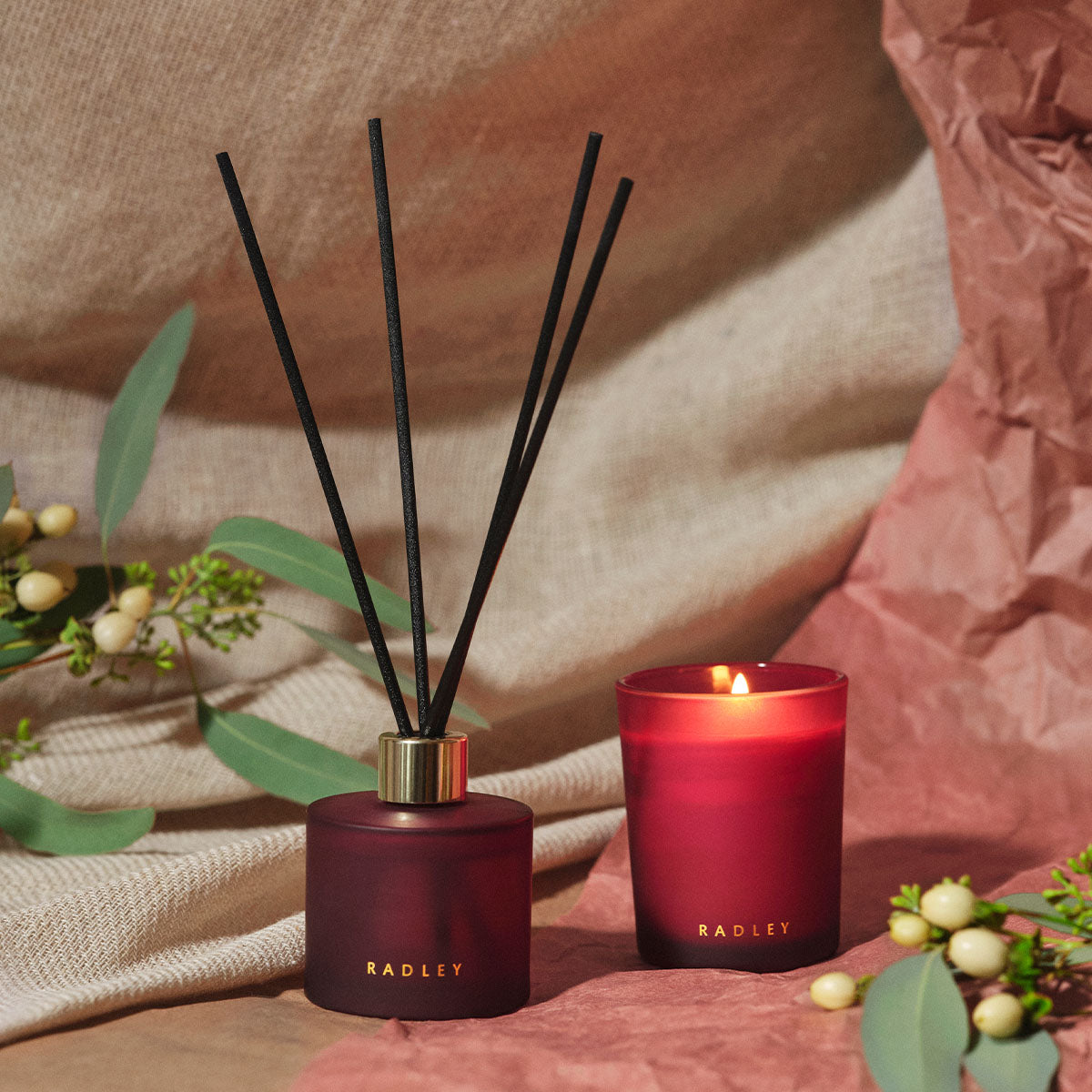 Radley Beauty Mini Diffuser & Votive Cranberry - 4009806